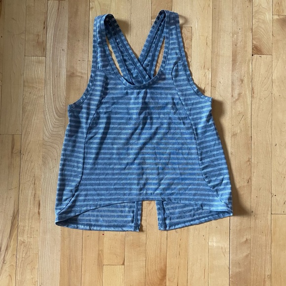 ZYIA | Tops | Zyia Gray Numbus Split Back Tank | Poshmark